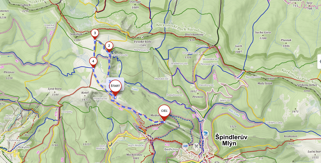 Pramen Labe a Pančavský vodopád - nejvyšší vodopád v ČR | Špindlerův Mlýn